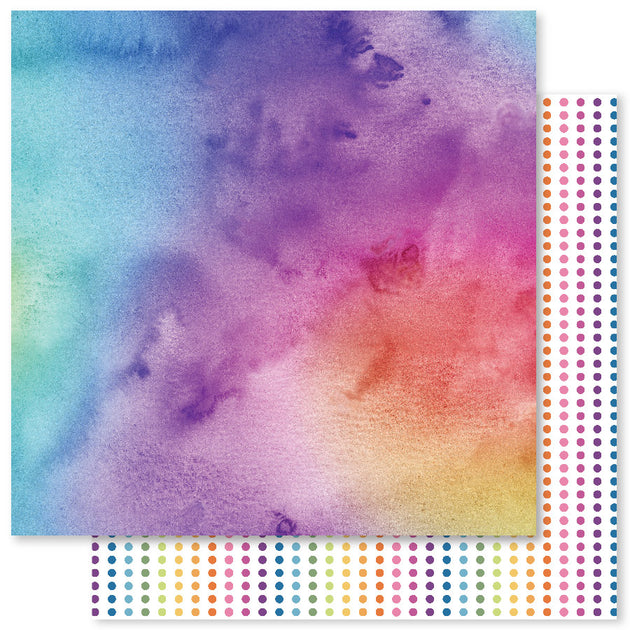 Rainbow Twirl B 12x12 Paper (12pc Bulk Pack) 30435 – Paper Rose Studio