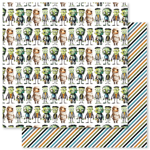 Spooky Halloween D 12x12 Paper (12pc Bulk Pack) 32745 – Paper Rose Studio