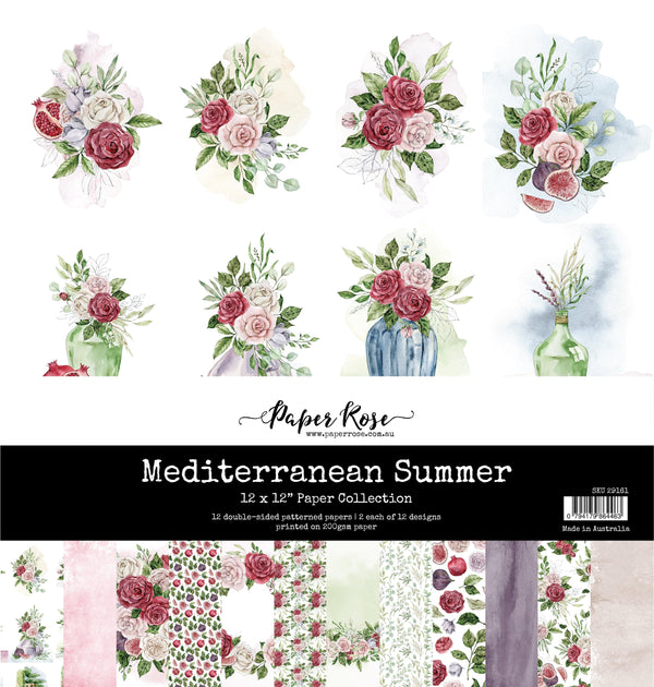 Mediterranean Summer 12x12 Paper Collection 29161 – Paper Rose Studio