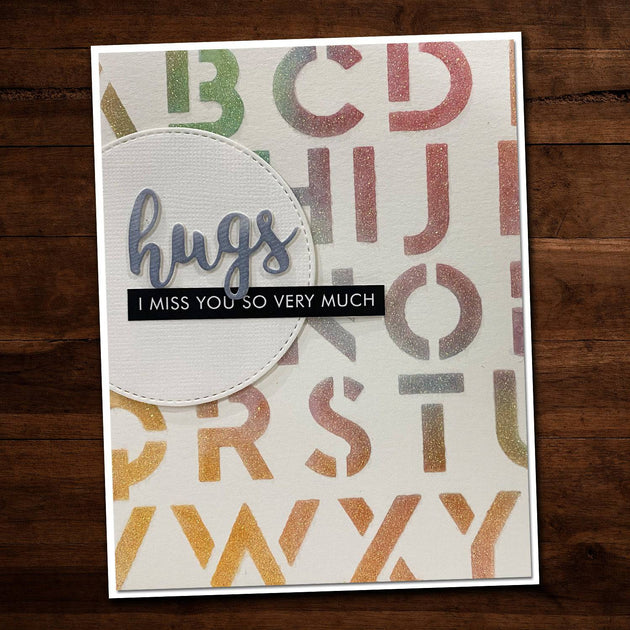 Modern Alpha 6x6" Stencil 20997 DISCONTINUED – Paper Rose Studio