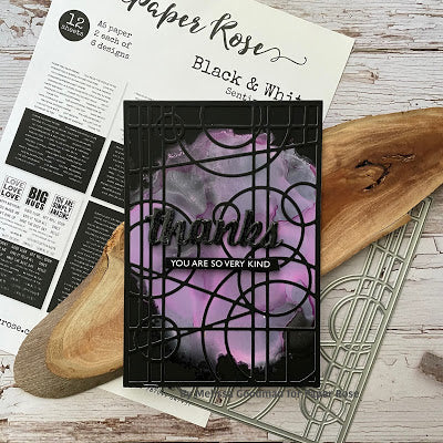 Abstract Stained Glass Frame Card - Melissa Goodman – Paper Rose Studio