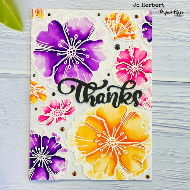 Bright Blooms Watercolours - Jo Herbert – Paper Rose Studio