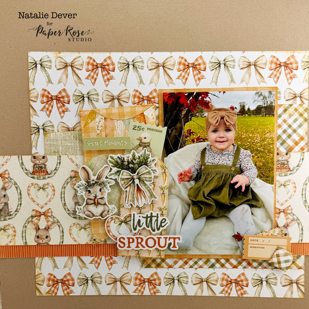 Carrot Patch Scrapbook Layout - Natalie Dever – Paper Rose Studio