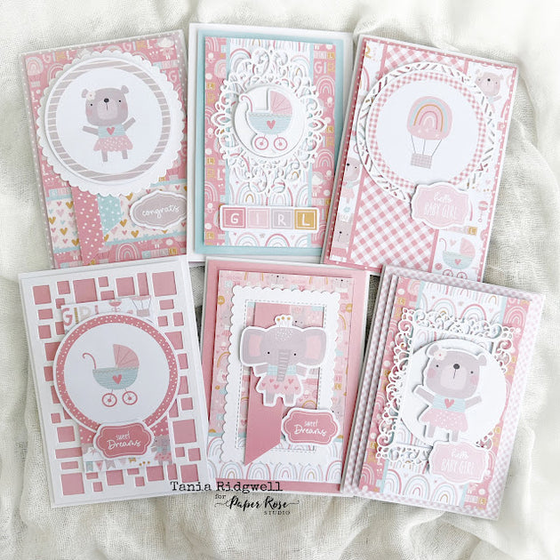 Hello Little Girl Cards - Tania Ridgwell – Paper Rose Studio