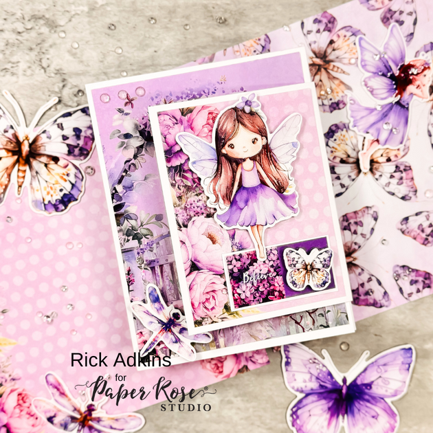 Lavender & Fairies Fancy Fold Cards - Rick Adkins – Paper Rose Studio