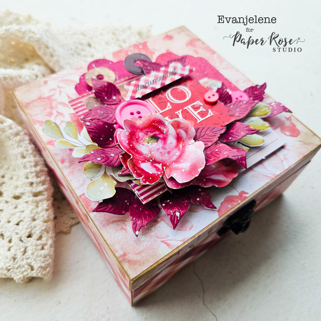 Vintage Rose Box - Evanjelene – Paper Rose Studio
