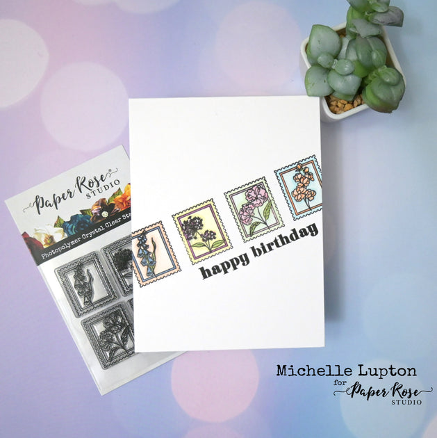 Postage Stamp Card - Michelle Lupton – Paper Rose Studio
