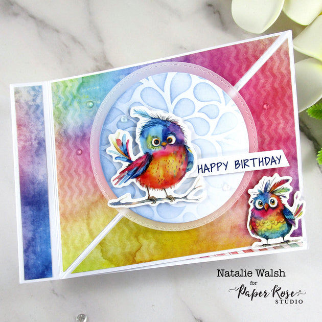 Rainbow Village Book Binder Card - Natalie Walsh – Paper Rose Studio