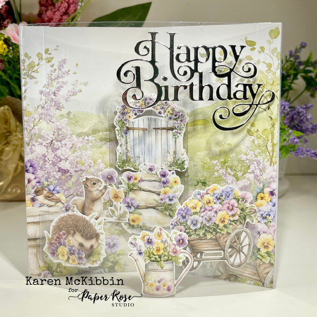 Petals & Pansies Dimensional Cards - Karen McKibbin – Paper Rose Studio