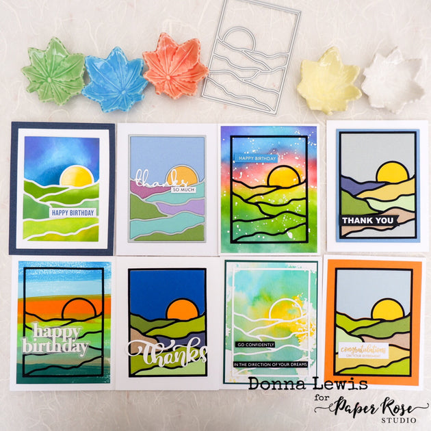 Sunset Cards - Donna Lewis – Paper Rose Studio