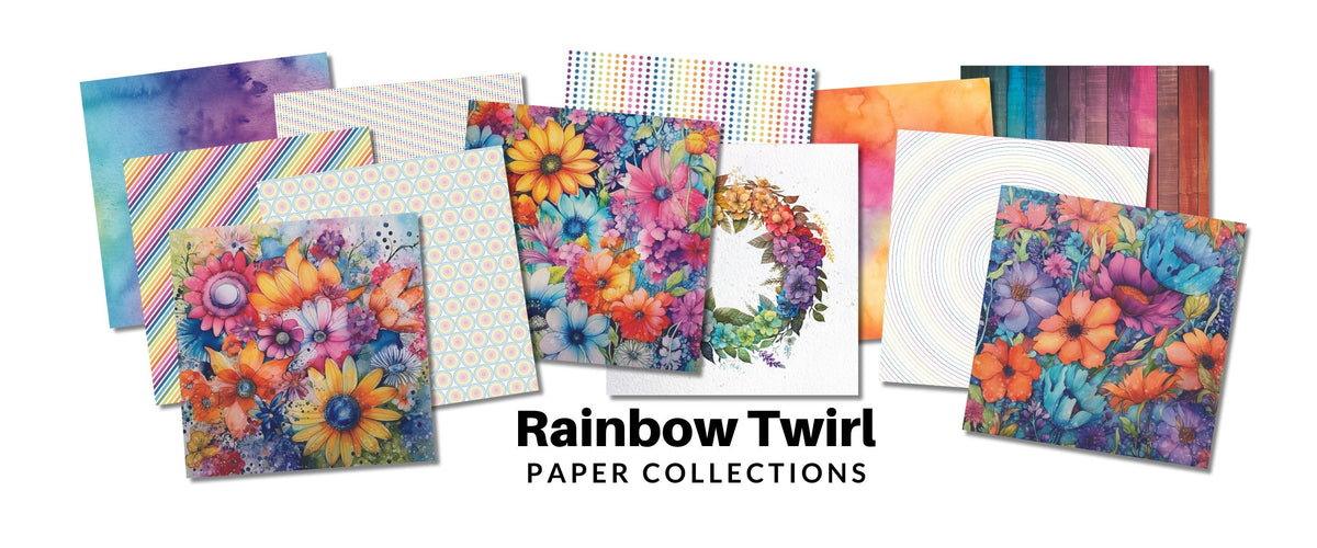 Rainbow Twirl – Paper Rose Studio