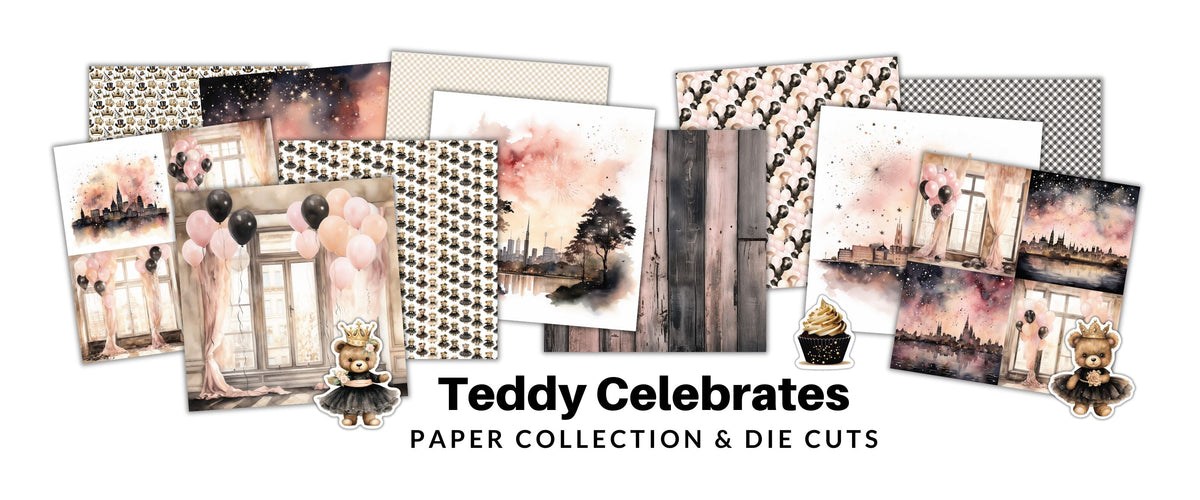 Teddy Celebrates – Paper Rose Studio