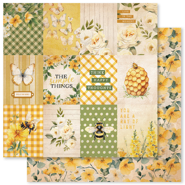 Bees & Butterflies C 12x12 Paper (12pc Bulk Pack) 33546 – Paper Rose Studio