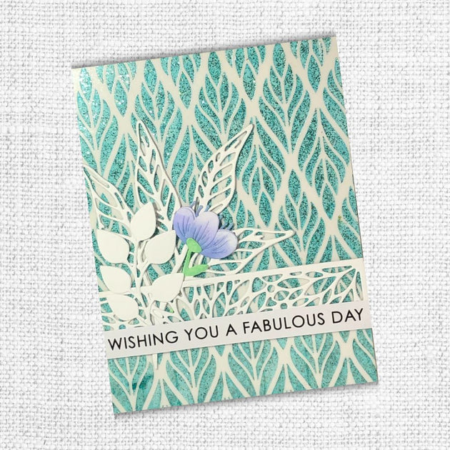 Flowy Leaves 6x6" Stencil 18870 – Paper Rose Studio