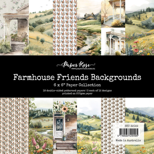 Farmhouse Friends Backgrounds 6x6 Paper Collection 32022 – Paper Rose ...