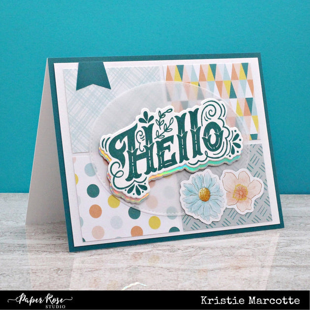 Vintage Hello Clear Stamp Set 30171 – Paper Rose Studio