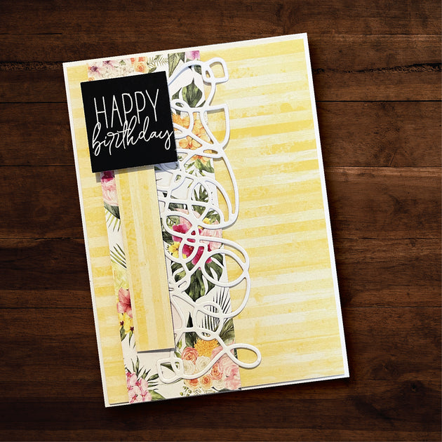 Abstract Scribble Texture Border Metal Cutting Die 29593 – Paper Rose ...