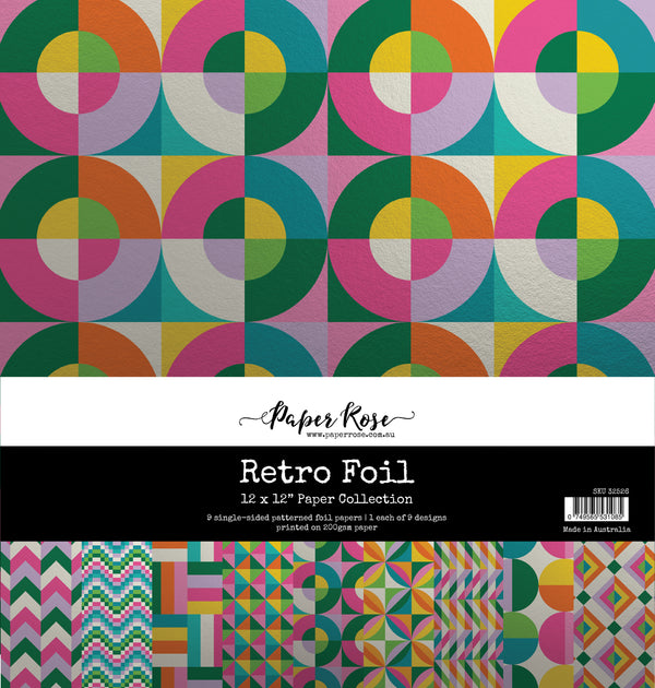 Retro Foil 12x12 Paper Collection 32526 – Paper Rose Studio