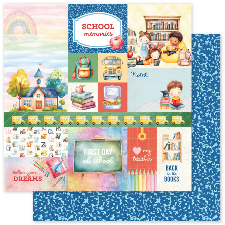 School Days A 12x12 Paper (12 pc Bulk Pack) 36475 – Paper Rose Studio
