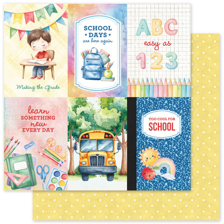 School Days E 12x12 Paper (12 pc Bulk Pack) 36487 – Paper Rose Studio