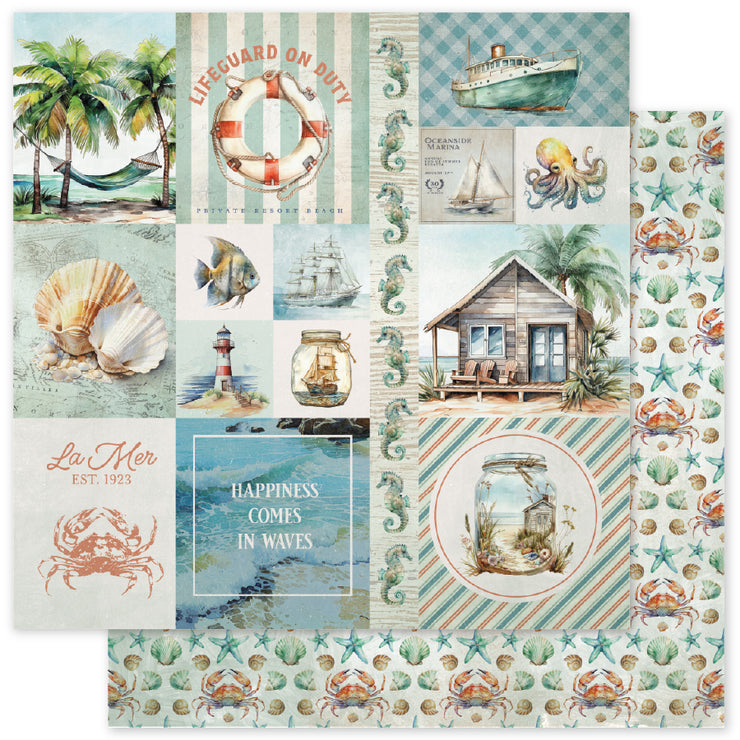 Seaside Memories A 12x12 Paper (12 pc Bulk Pack) 33753 – Paper Rose Studio