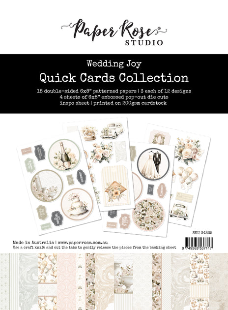 Wedding Joy 6x8" Quick Cards Collection 34335 – Paper Rose Studio