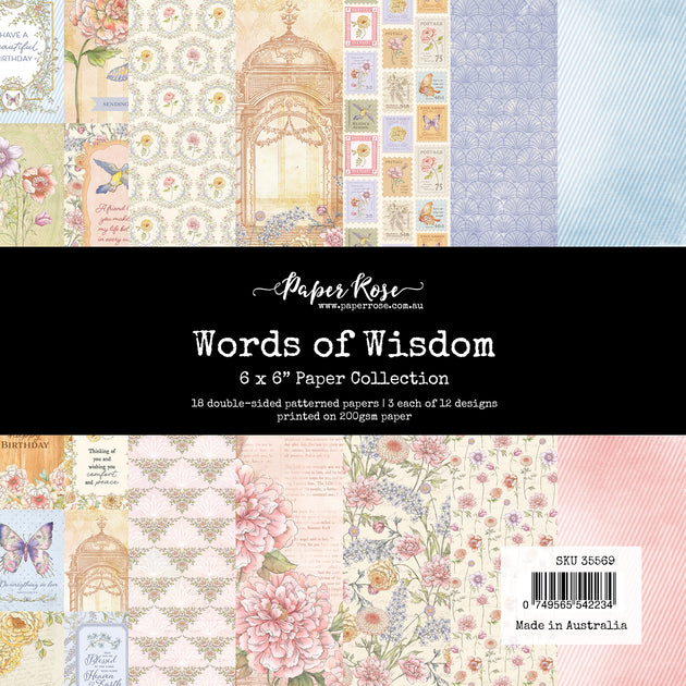 Words of Wisdom 6x6 Paper Collection 35569 – Paper Rose Studio