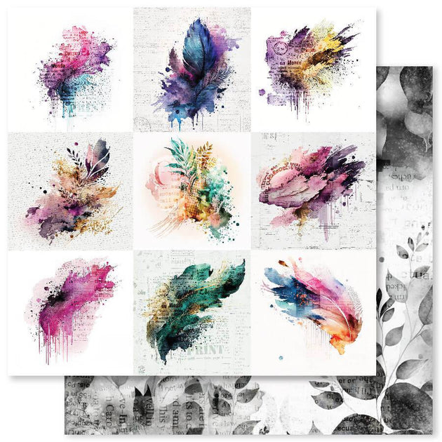 Artsy Print A 12x12 Paper (12pc Bulk Pack) 29859 – Paper Rose Studio