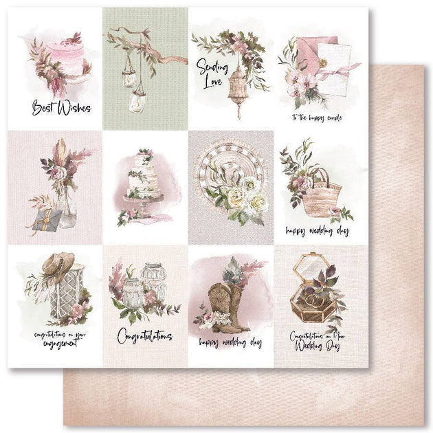 Boho Wedding A 12x12 Paper (12pc Bulk Pack) 29104 – Paper Rose Studio