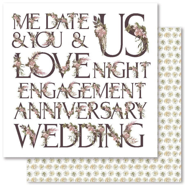 Boho Wedding F 12x12 Paper (12pc Bulk Pack) 29119 – Paper Rose Studio