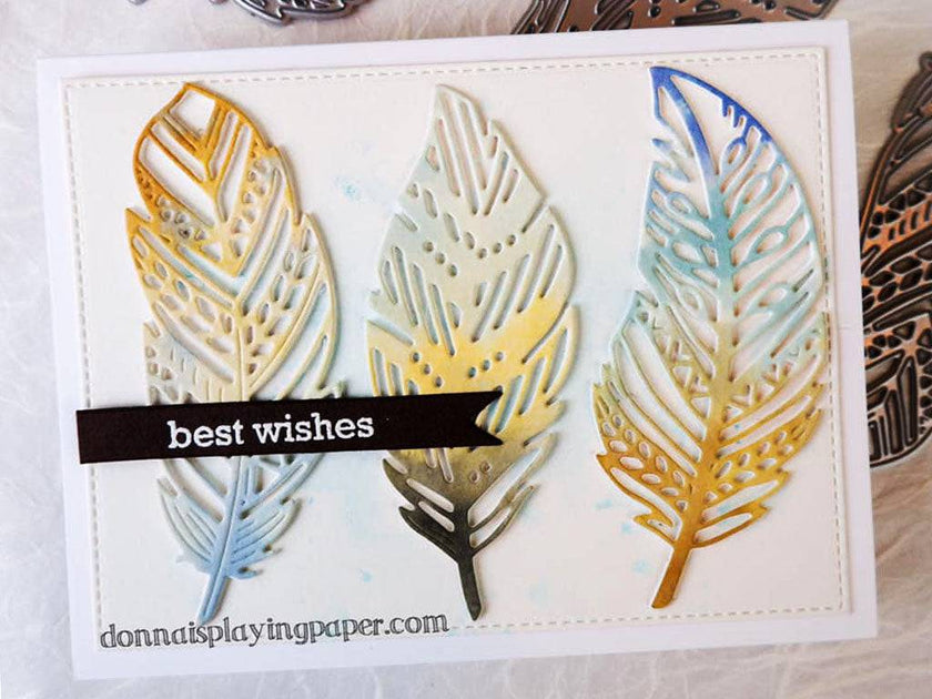Feather Trio Metal Cutting Die 21330 – Paper Rose Studio
