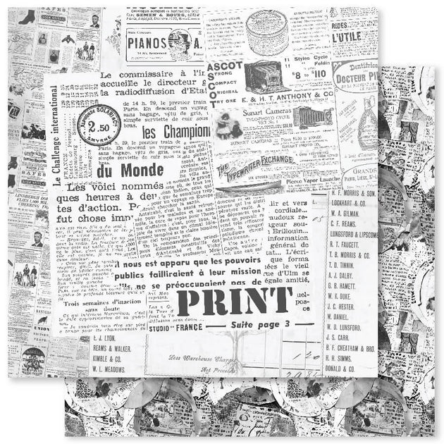 Fine Print D 12x12 Paper (12pc Bulk Pack) 29844 – Paper Rose Studio