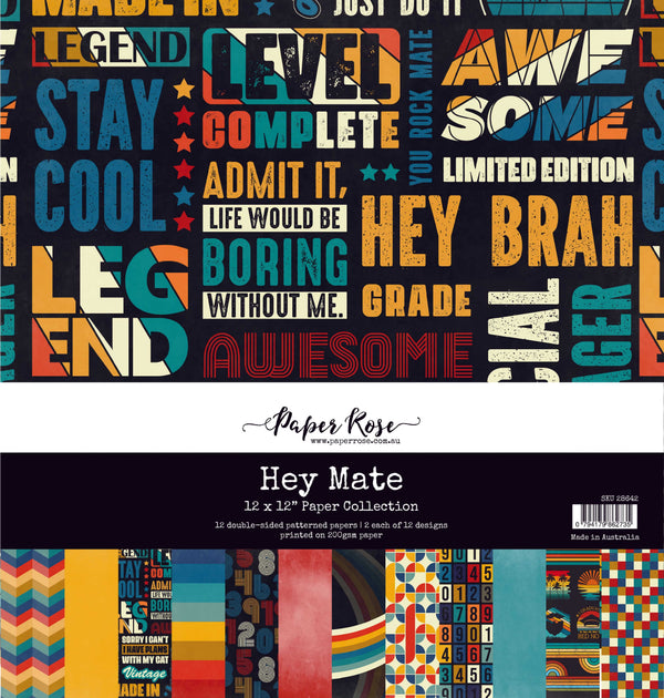 Hey Mate 12x12 Paper Collection 28642 – Paper Rose Studio