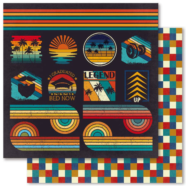 Hey Mate D 12x12 Paper (12pc Bulk Pack) 28654 – Paper Rose Studio