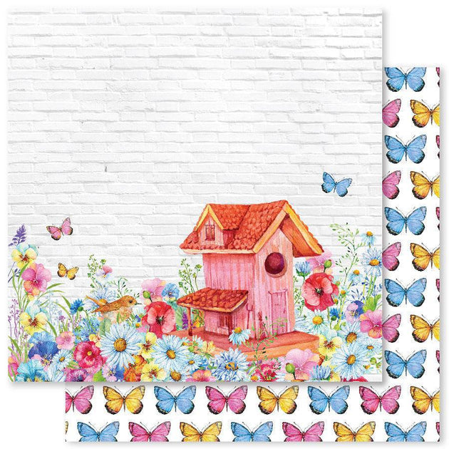 Pansy Garden D 12x12 Paper (12pc Bulk Pack) 22315 – Paper Rose Studio