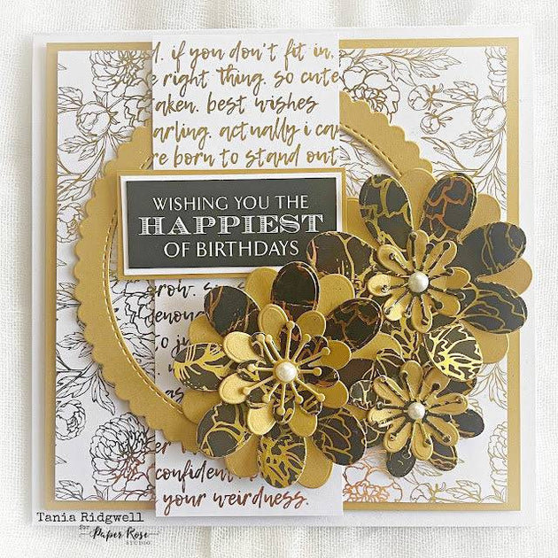 Solid Flowers & Leaves Stamp Set & Circle Frame Bundle 20712 16742 DIS ...