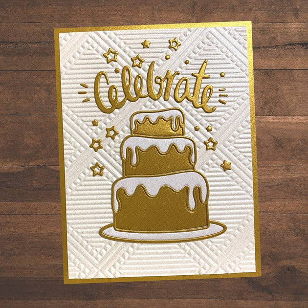 Striped Diamond 3D Embossing Folder 21474 – Paper Rose Studio
