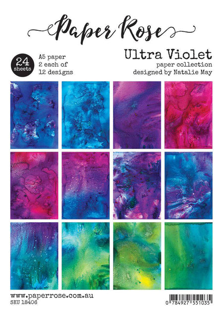 Ultra Violet A5 24pc Paper Pack 18406 DISCONTINUED – Paper Rose Studio