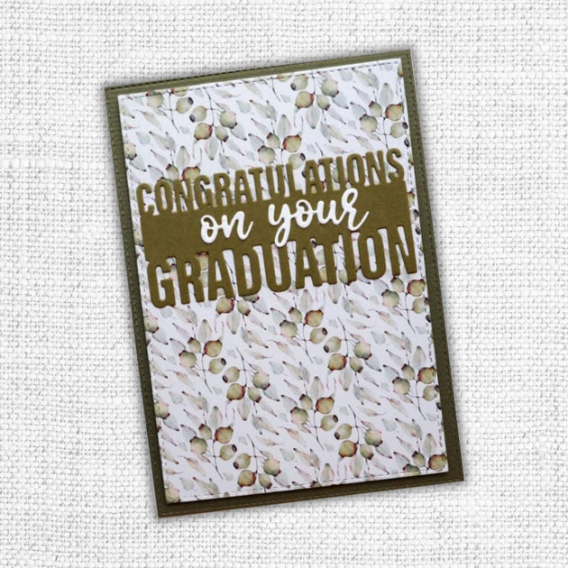 Congratulations on your Graduation Metal Cutting Die 28900 – Paper Rose ...