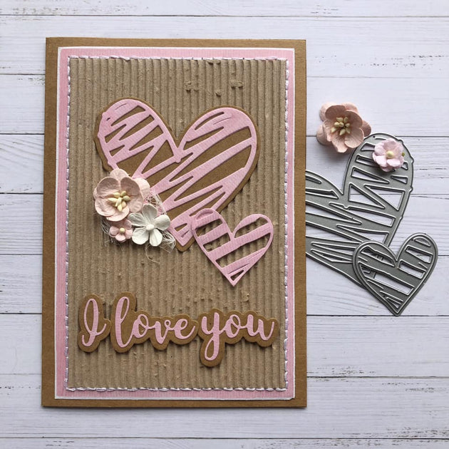 Scribble Hearts 1 Metal Cutting Die 17832 – Paper Rose Studio